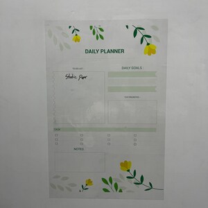 Dry Erase 2024 - 2025 Daily Planner Organizer Model-13 Plan Your Day ...