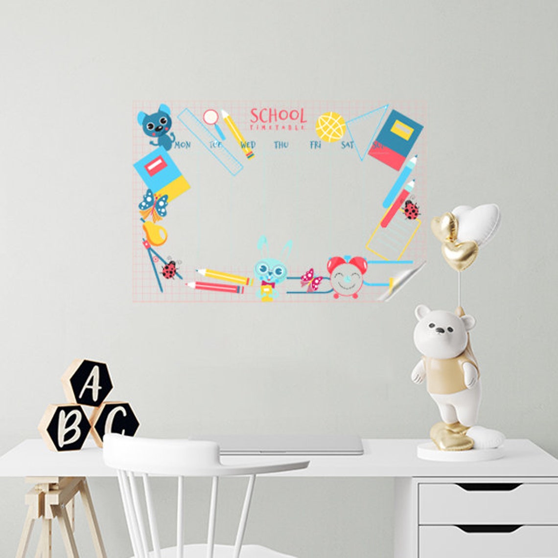 Dry Erase Lesson Planner for Students Kids Daily Planner Plan Your Day ...