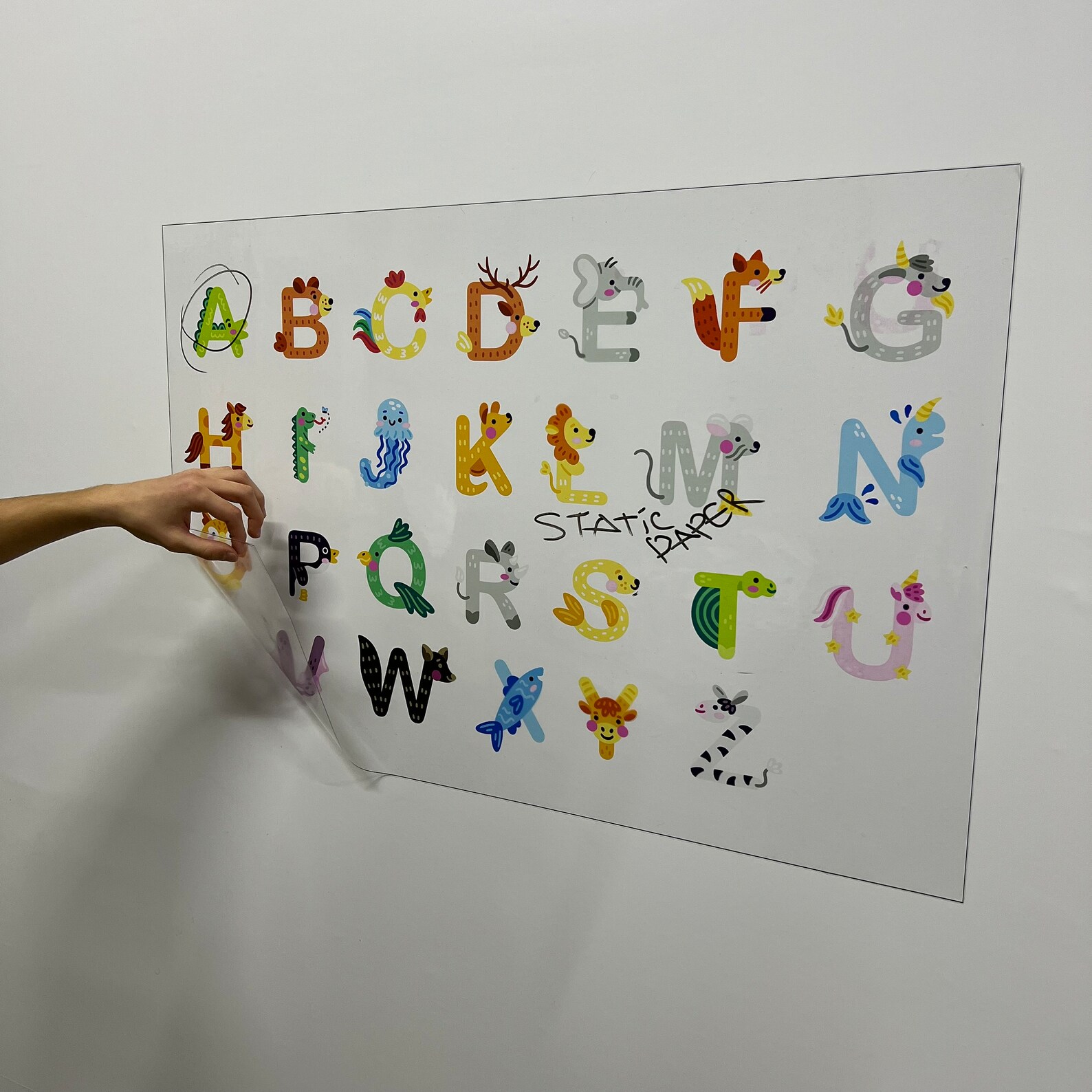 Dry Erase English Alphabet Model-1 Alphabet Chart for Kindergartener ...