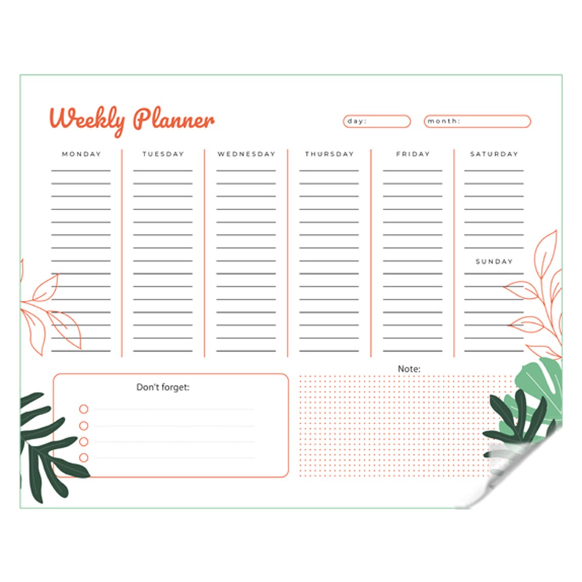 Dry Erase 2023 2024 Weekly Planner Organizer Model-2 Plan - Etsy