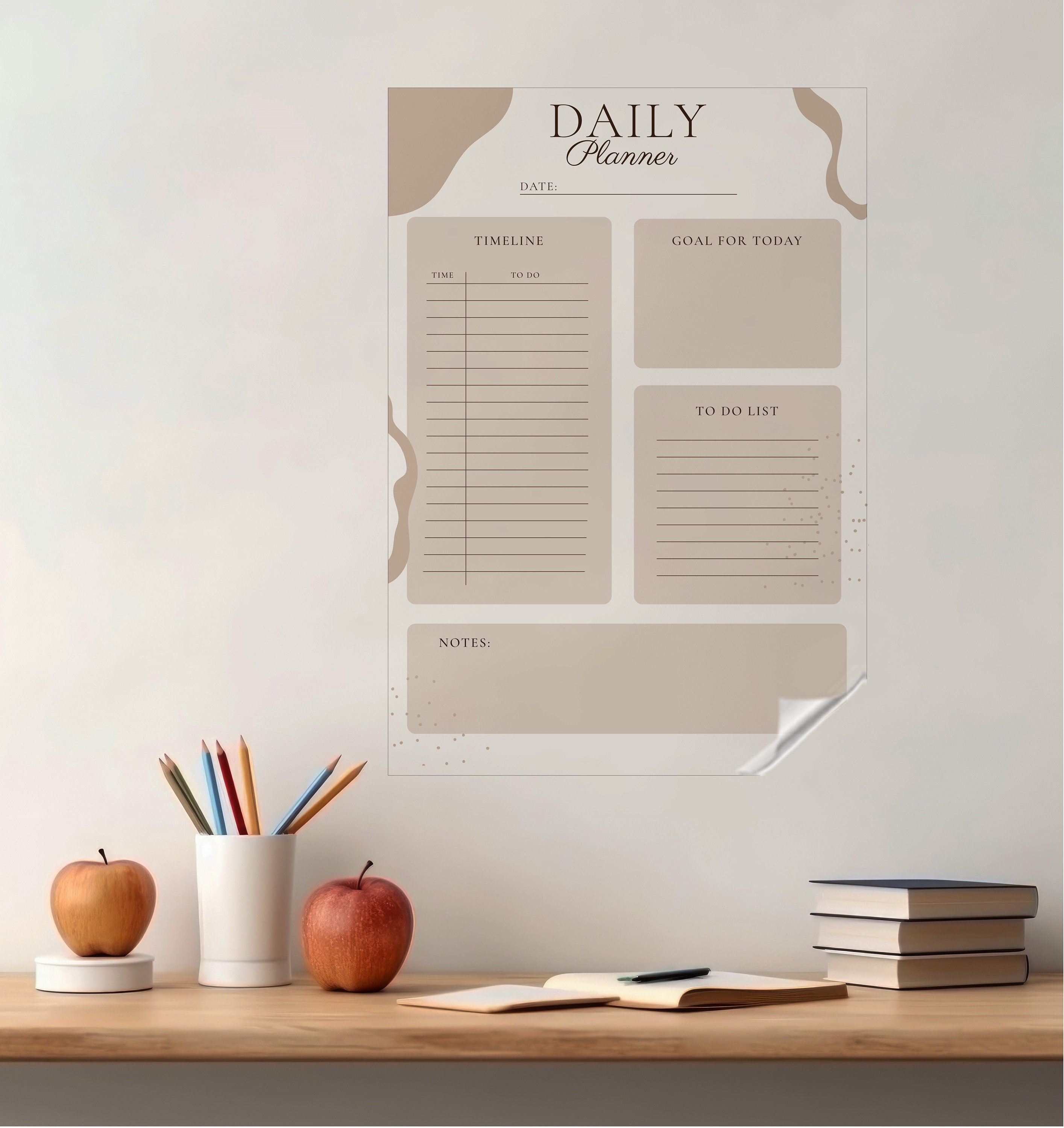 Dry Erase 2024 - 2025 Daily Planner Organizer Model-8 Plan Your Day and ...