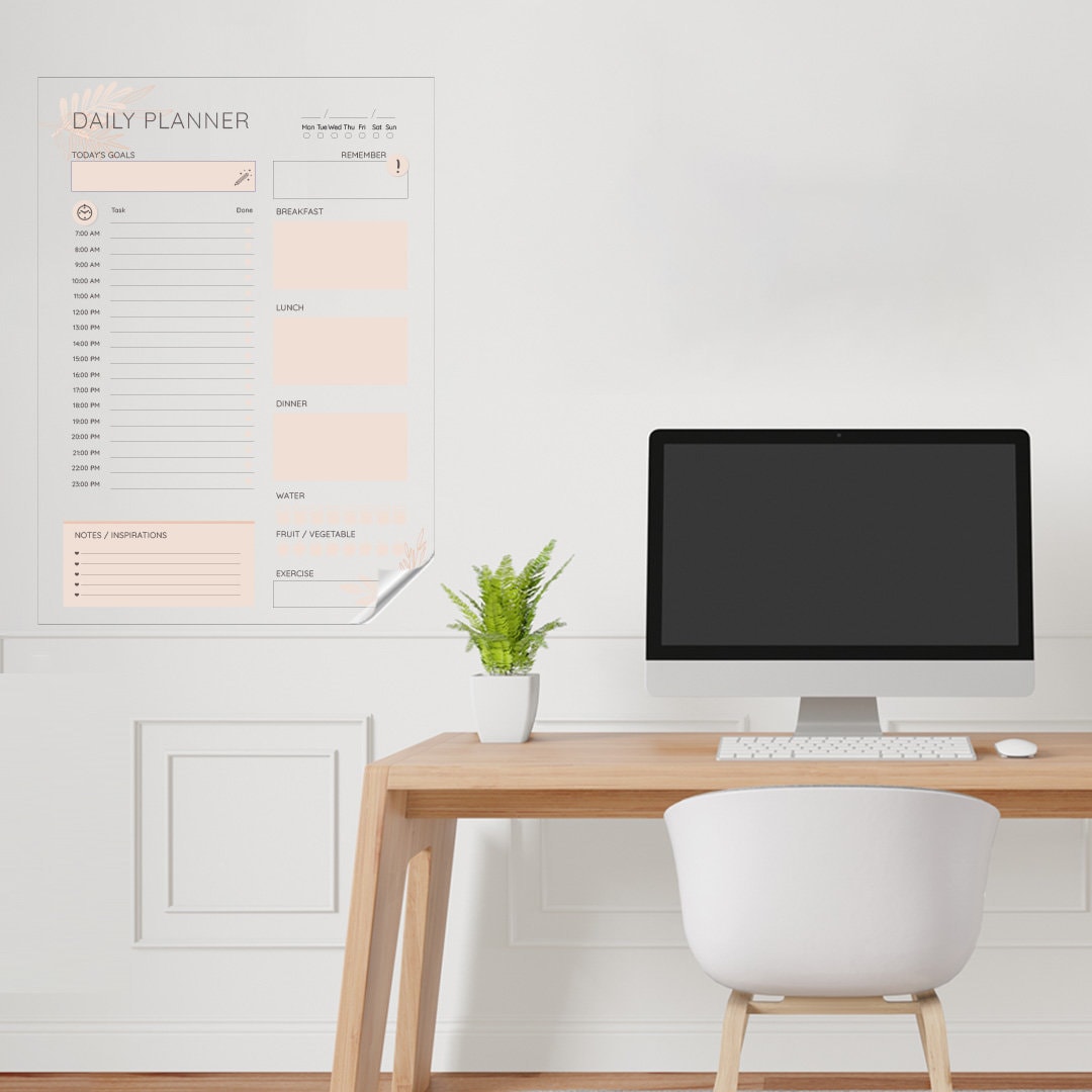 Dry Erase 2024 - 2025 Daily Planner Organizer Model-3 Plan Your Day and ...