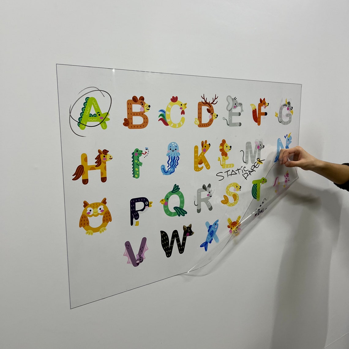 Dry Erase English Alphabet Model-1 Alphabet Chart for Kindergartener ...