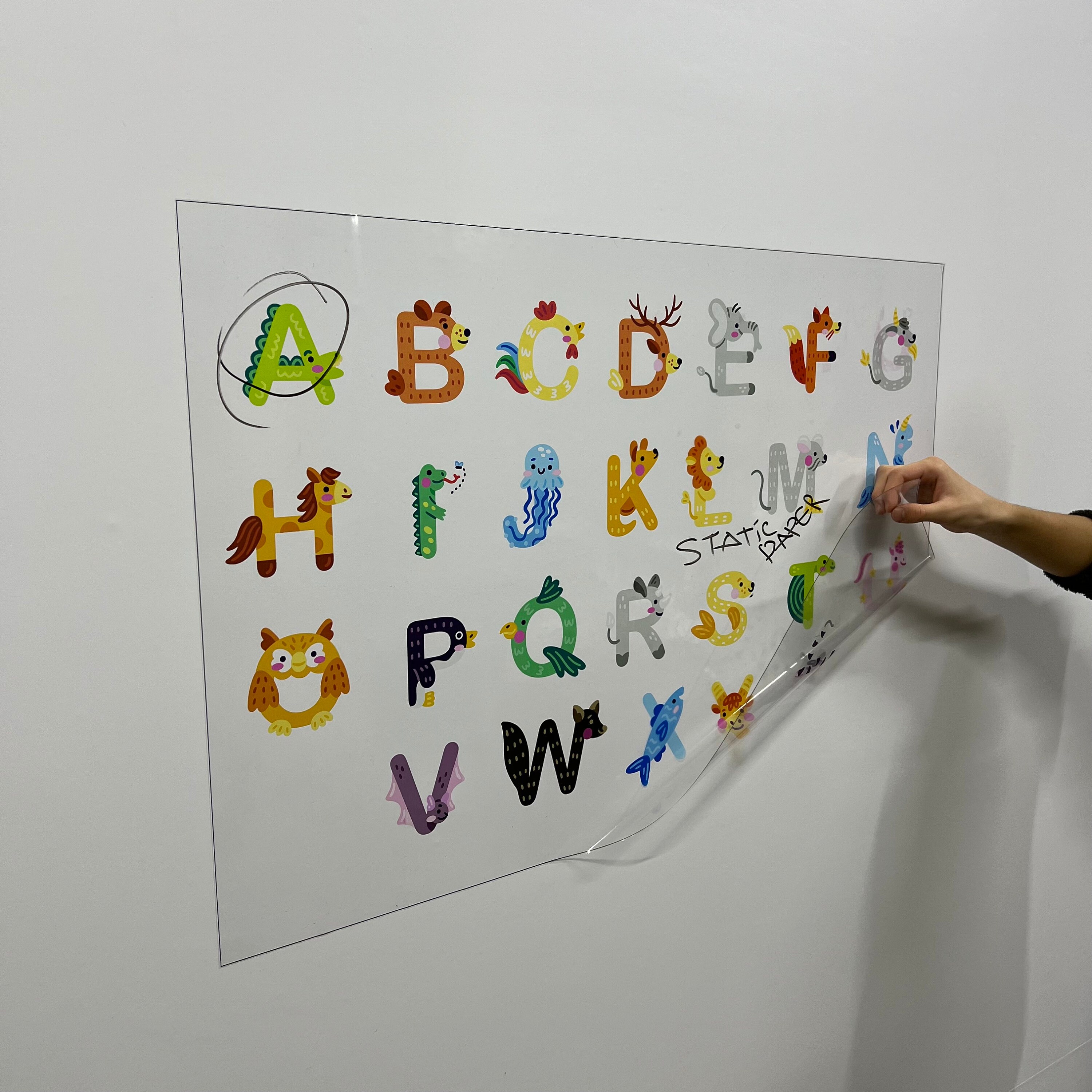 Dry Erase English Alphabet Model-1 Alphabet Chart for Kindergartener ...