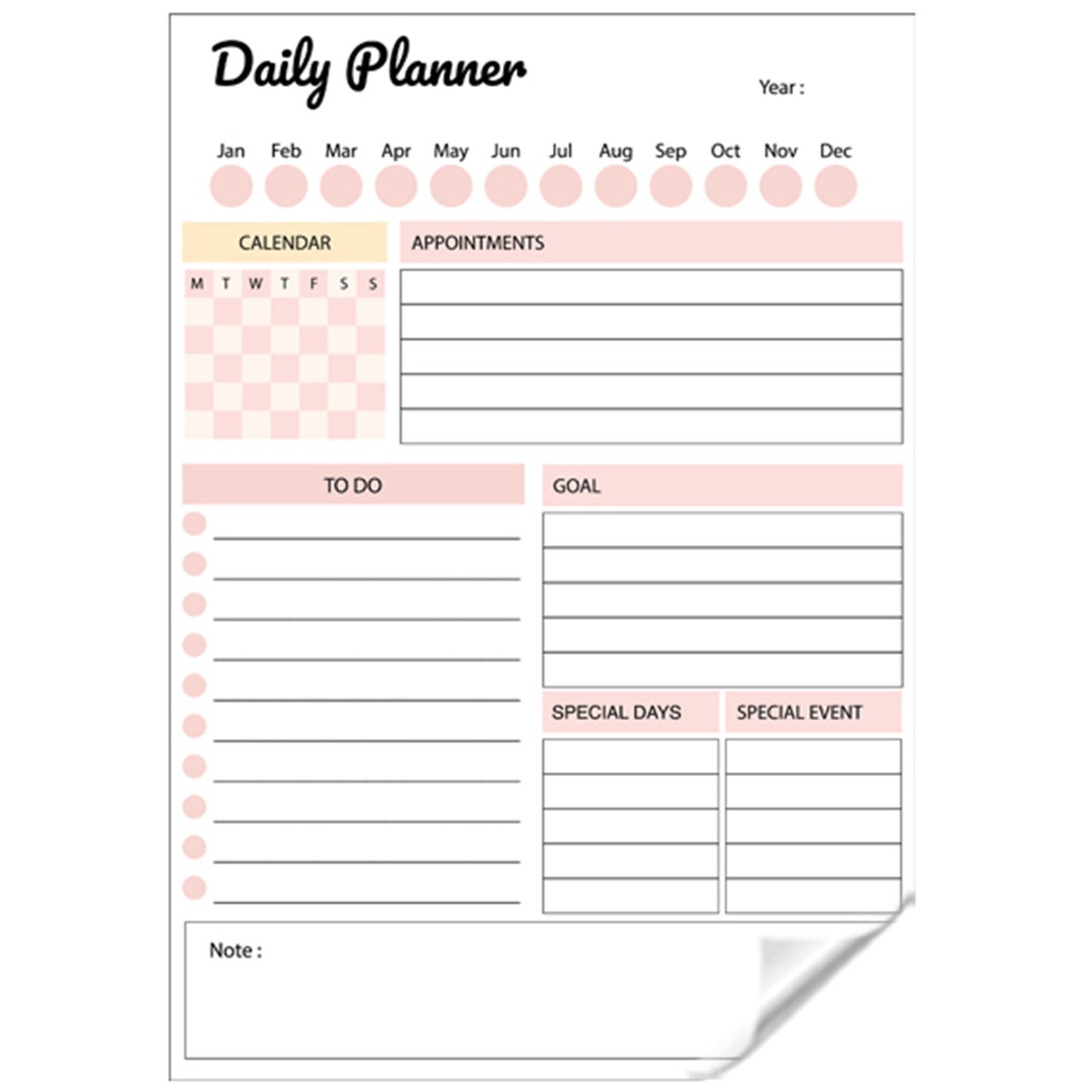 Dry Erase 2024 - 2025 Daily Planner Organizer Model-1 Plan Your Day and ...