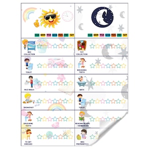 Dry Erase Behavior Responsibility Chart for Children-1 Editable Chore ...