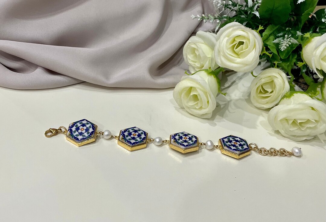 Tile Bracelet, Sicilian Bracelet, Caltagirone Ceramic Tiles, River ...