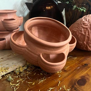 Large Four Pocket Strawberry Plant Pot or Planter Made of Terracotta - Etsy