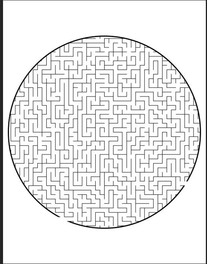 Printable Maze Puzzle Pack: 20 Brain Game Activity Sheets (PDF) - Etsy