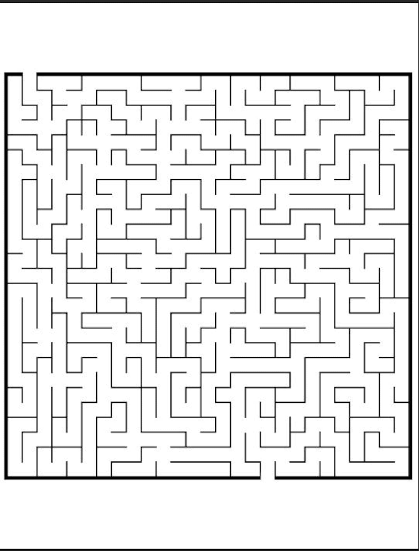 Printable Maze Puzzle Pack: 20 Brain Game Activity Sheets (PDF) - Etsy