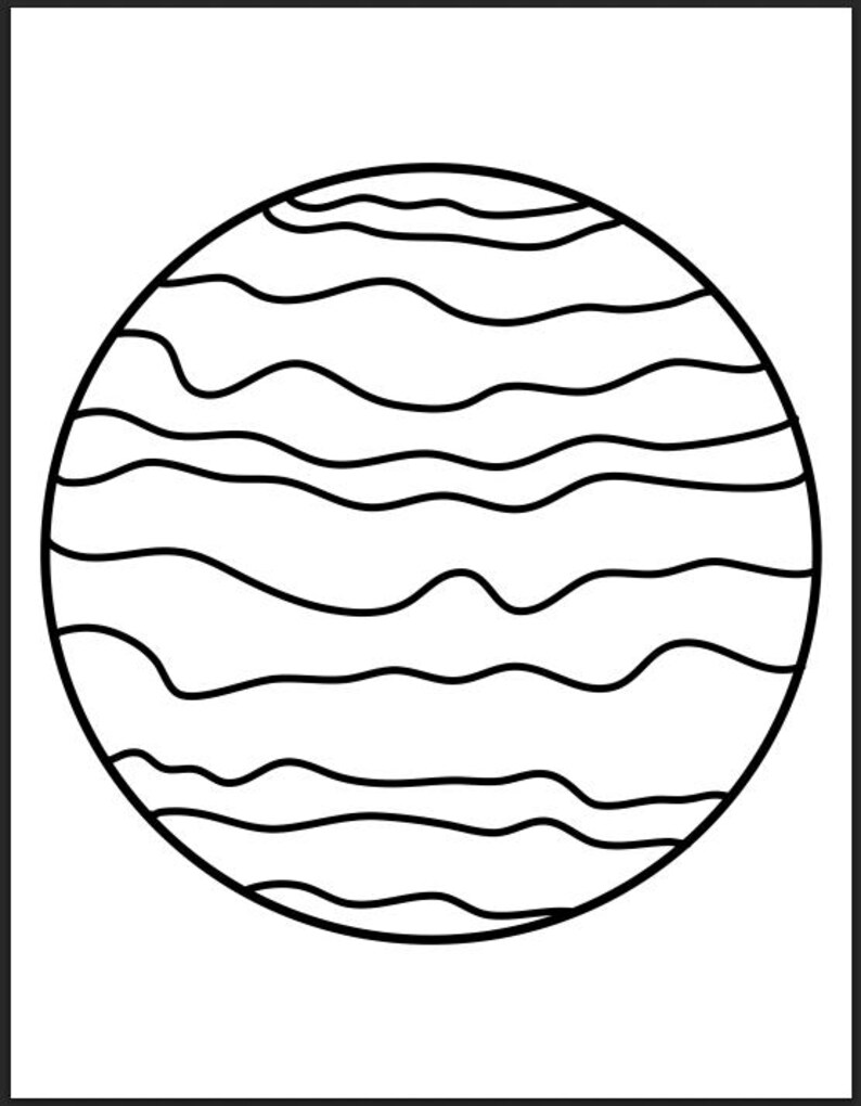 Outer Space Planet Coloring Pages | Fun Space-themed Printable for Kids ...