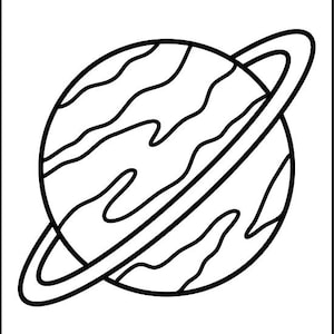 Outer Space Planet Coloring Pages | Fun Space-themed Printable for Kids ...
