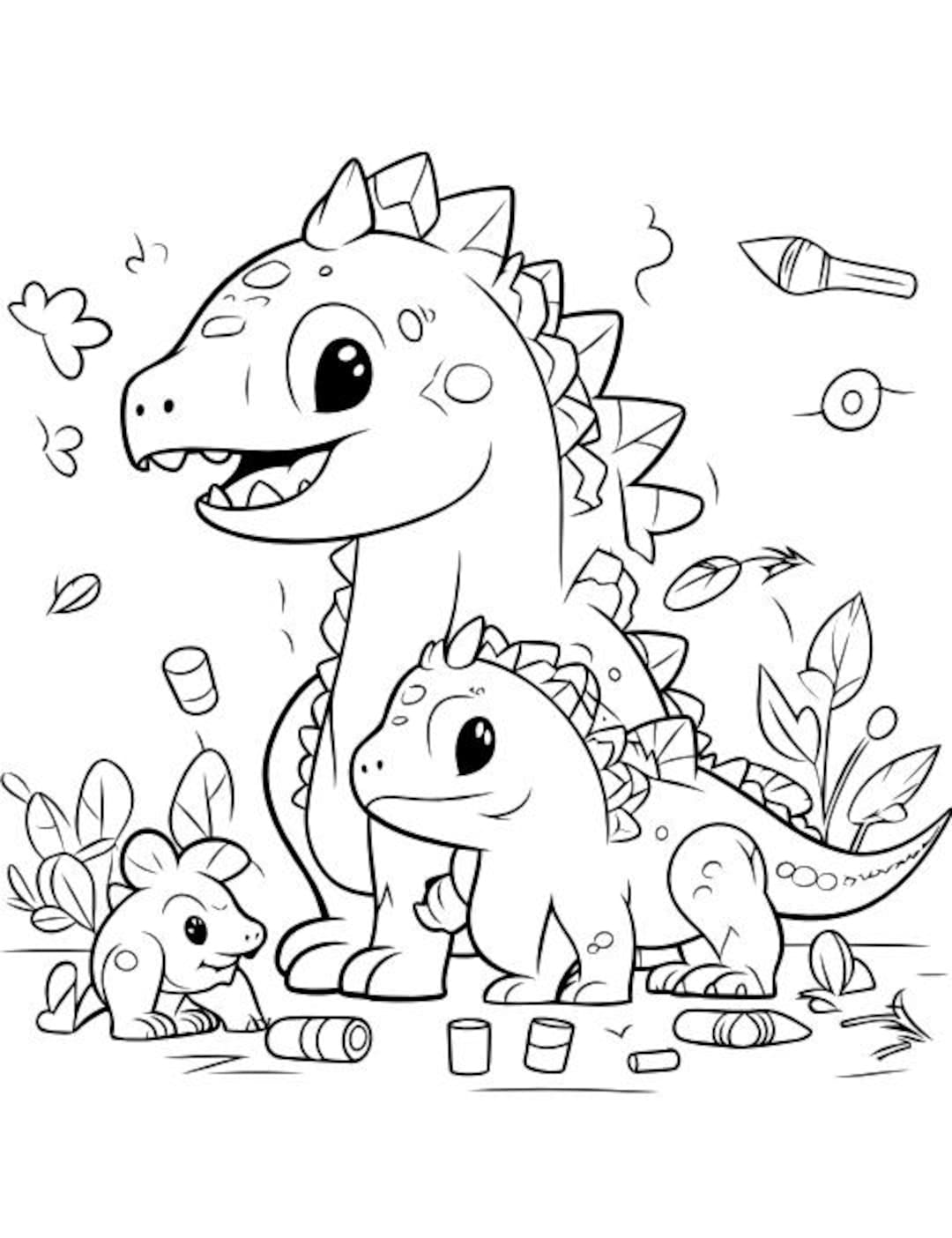 Cute Coloring Pages for Kids | Dinosaurs, Unicorns, Space, Ocean ...