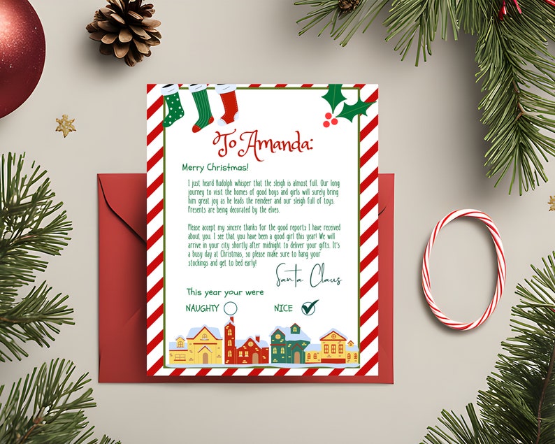 Good Kid Letter From Santa Bundle, Christmas Letter, Kids Letter From ...