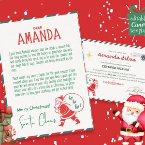 Letter From Santa Bundle, Kids Letter From Santa Claus, Greeting Letter ...