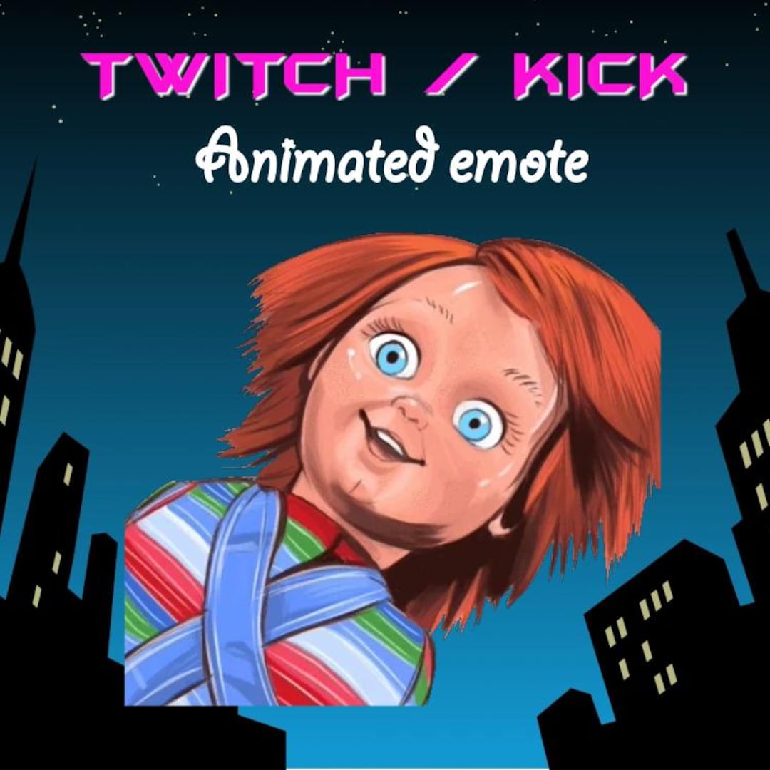 Horror Animated Emote, Spinning Head Chucky, Scary Doll Emote, Twitch ...