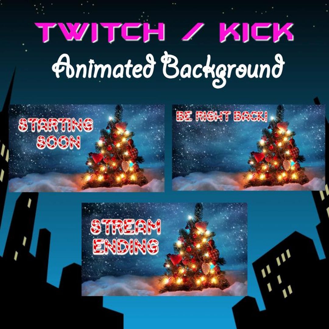 Christmas Tree Animated Screen Pack, Christmas Screen, Animated Screen ...