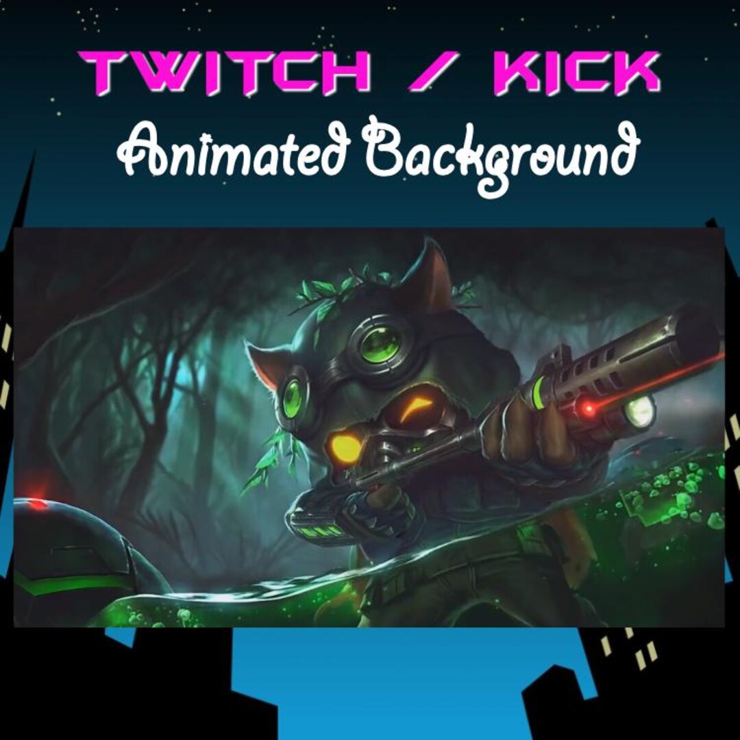 Teemo Animated Screen Emote, Lol Screen, Animated Screen, Twitch Screen ...