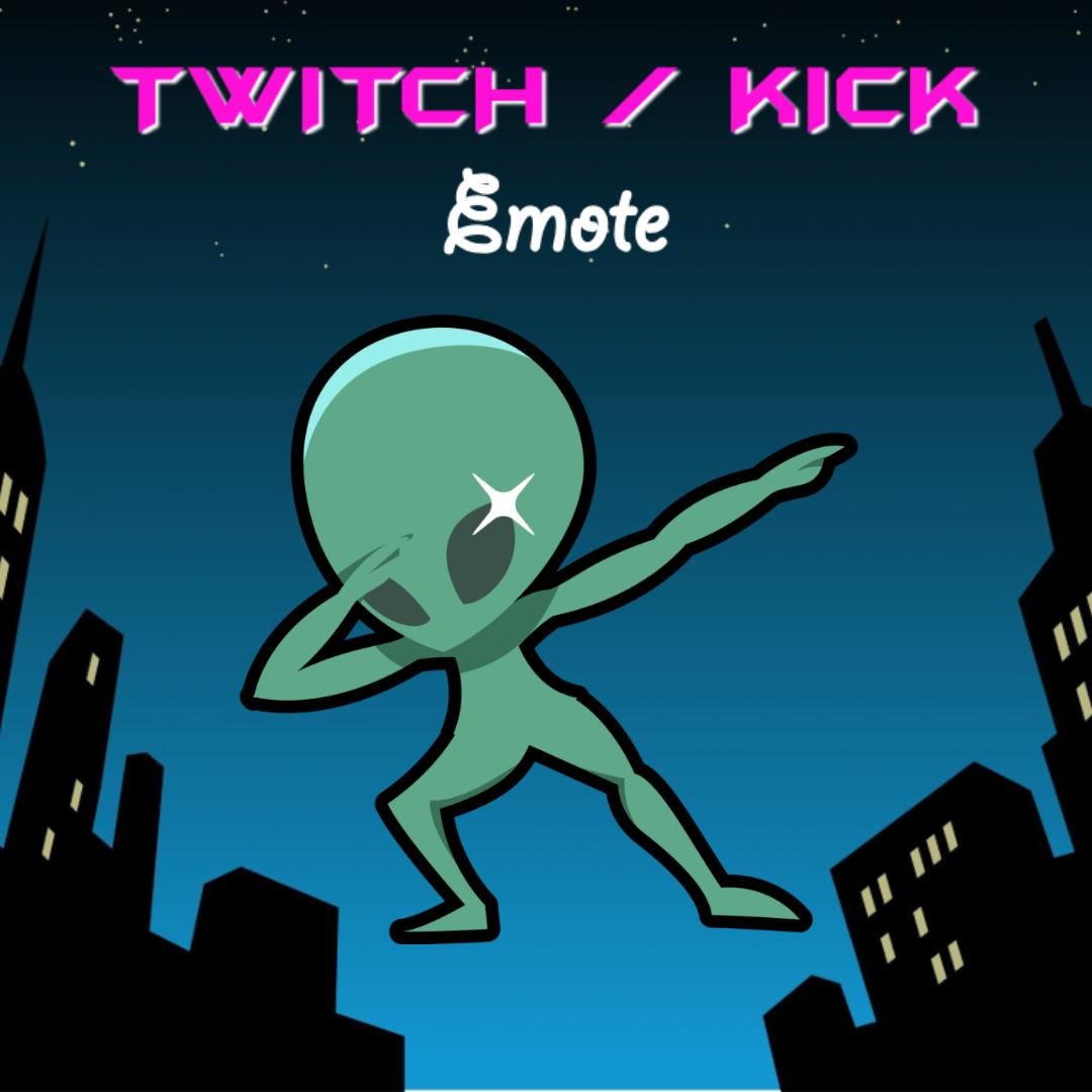 Dancing Alien Emote, Dabbing Emote, Dabbing Alien Emote, Funny Emote ...