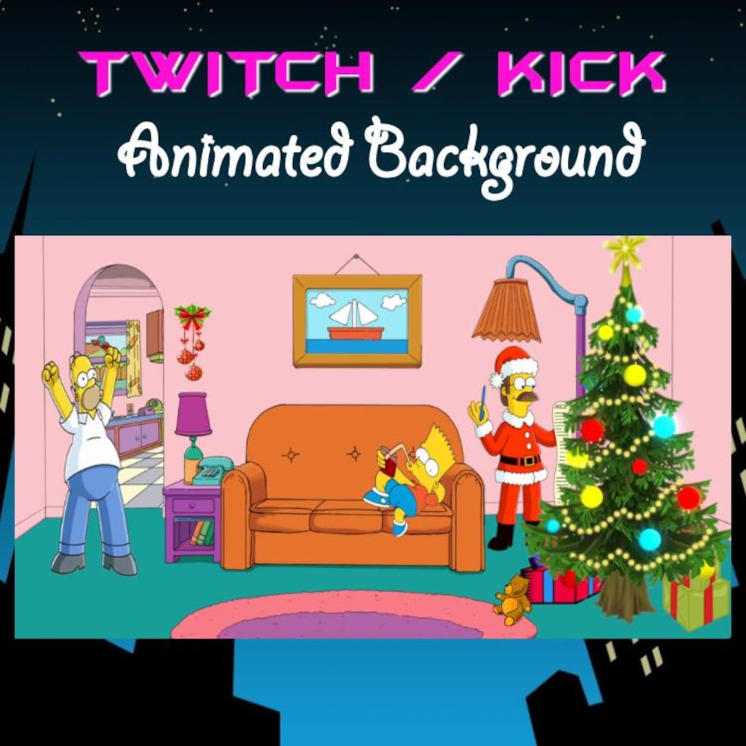 Simps Christmas Animated Screen Emote, Christmas Screen, Animated ...