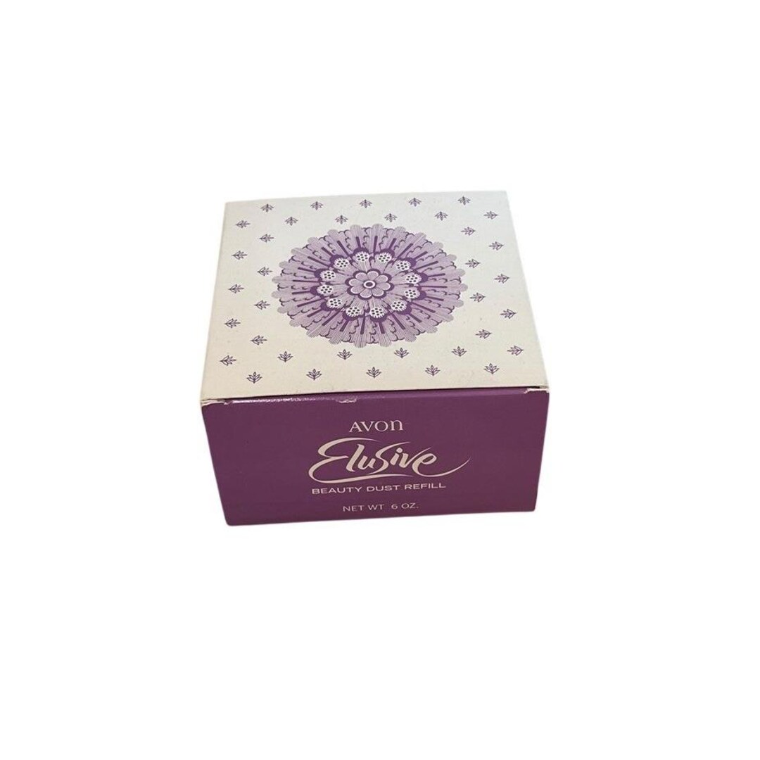 AVON 6 Oz Elusive Beauty Dust Powder Refill W Puff Vtg New Sealed ...