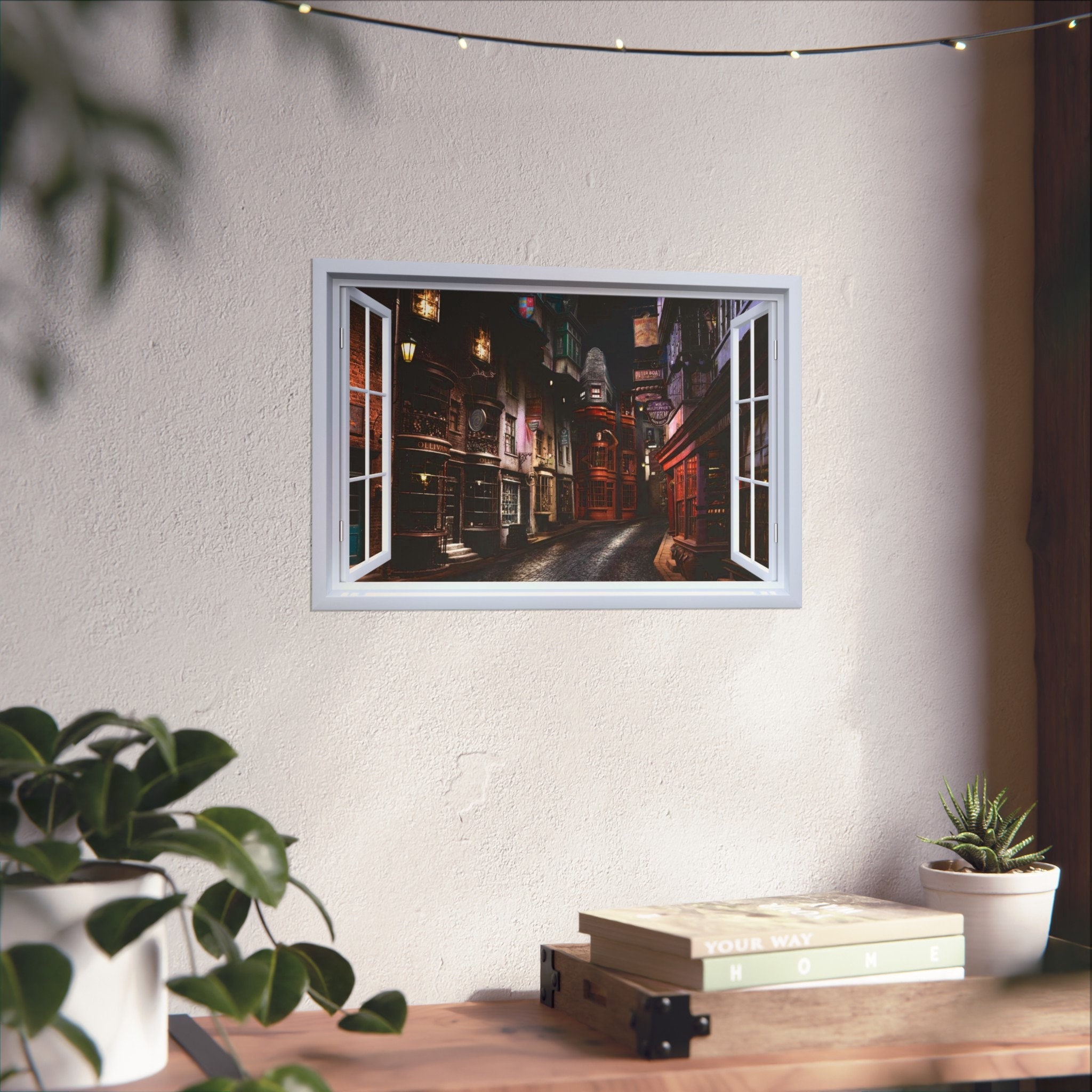 Diagon Alley Harry Potter Wall Art Movie/book Matte Horizontal Posters ...