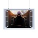 Gojo Jujutsu Kaisen Anime Faux Fake Window Wall Art Matte Horizontal ...