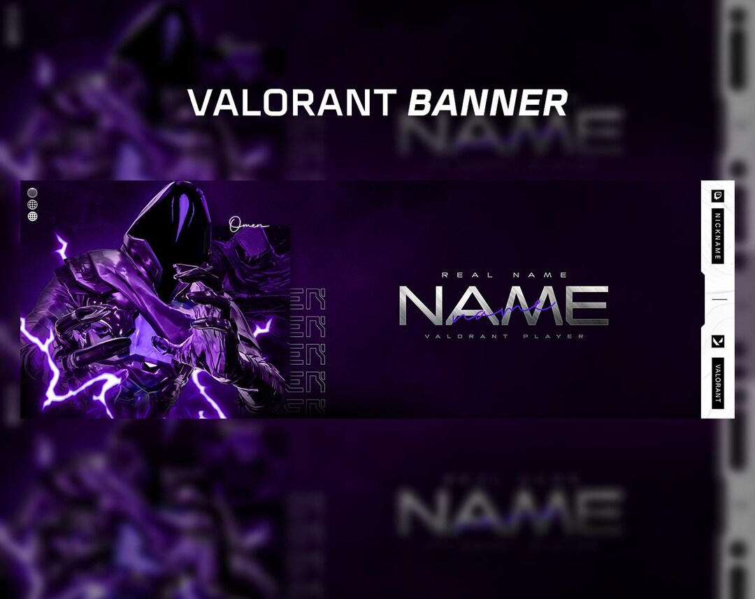 CUSTOM BANNER! | Valorant OMEN Banner for Twitter, Twitch, Kick ...