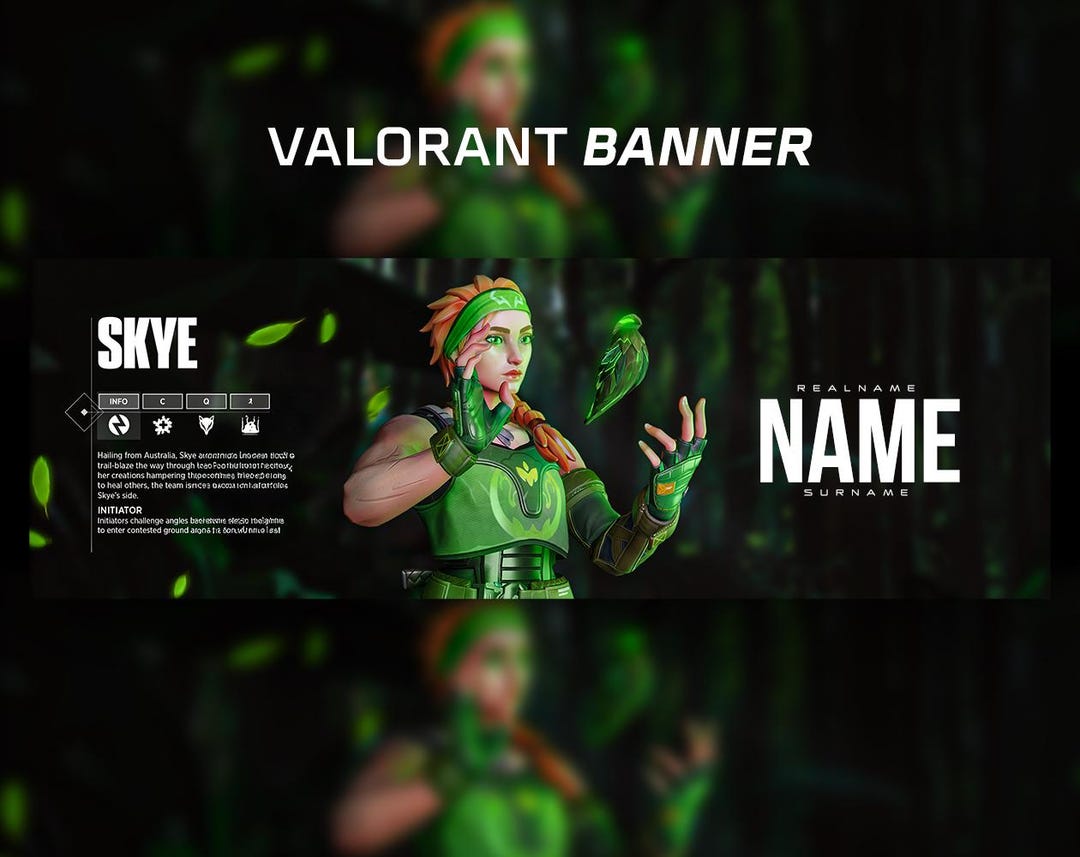 CUSTOM BANNER! | Valorant SKYE Banner for Twitter, Twitch, Kick ...