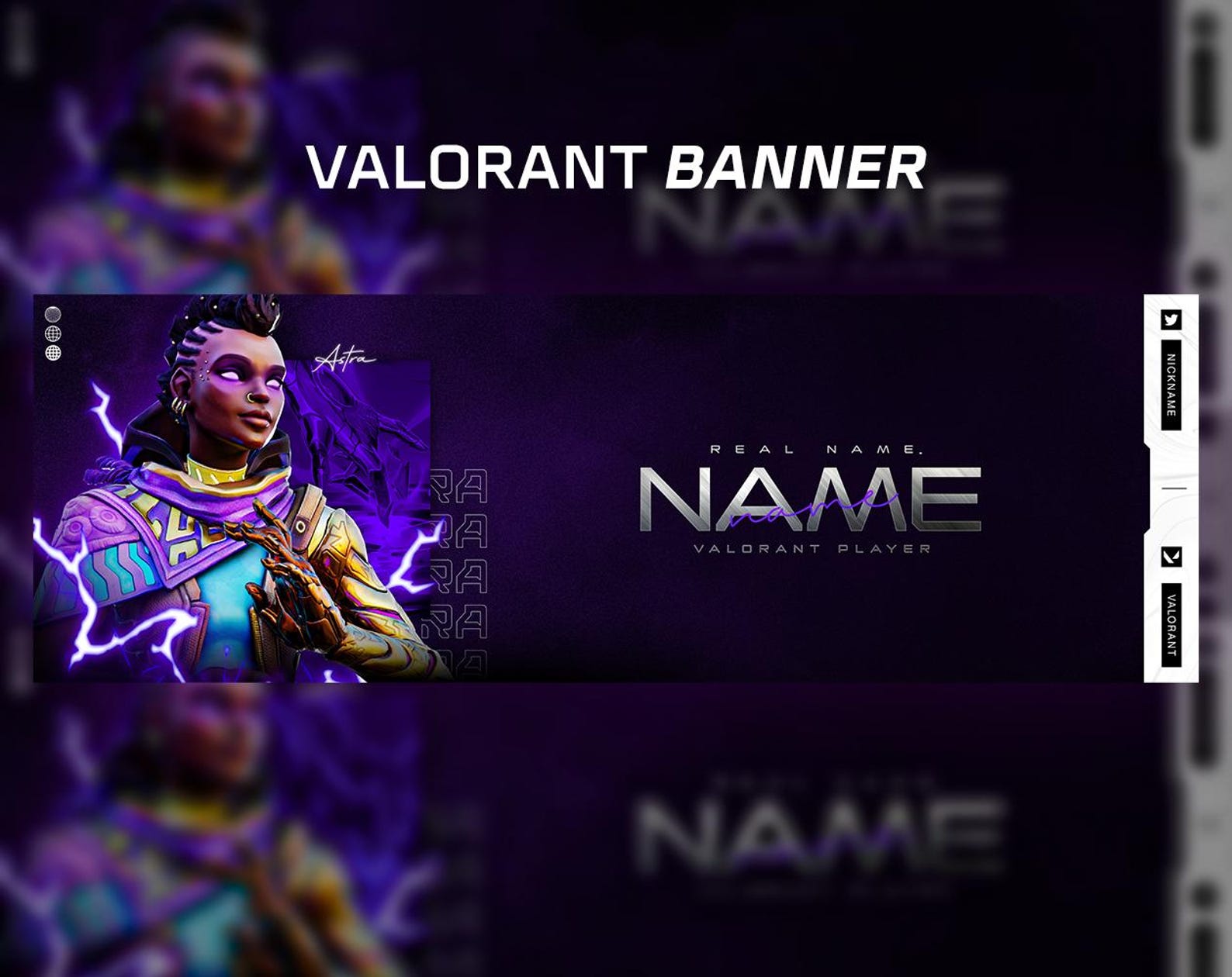 CUSTOM BANNER! | Valorant ASTRA Banner for Twitter, Twitch, Kick ...