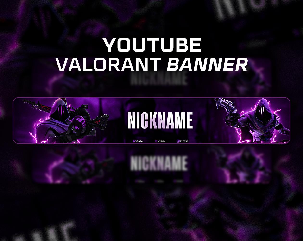 VALORANT CUSTOM BANNER! | Valorant Banner for Youtube | Valorant Omen ...