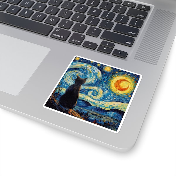 Black Starry Night Decal - Etsy