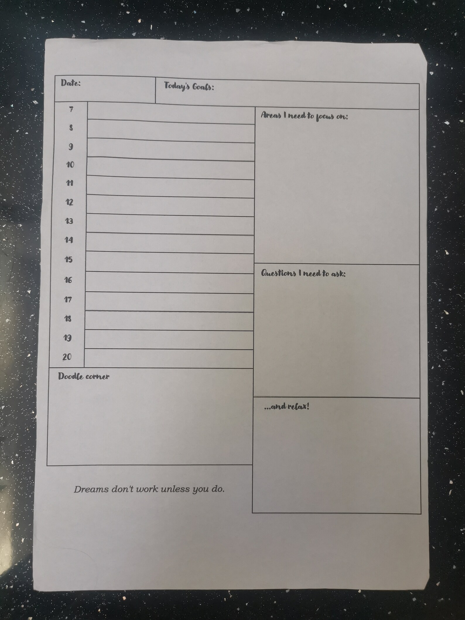 Printable Revision/study Planner - Etsy