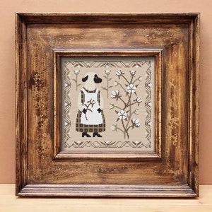 Sheep Cross Stitch Sampler Primitive Embroidery Cotton Sampler Pattern ...