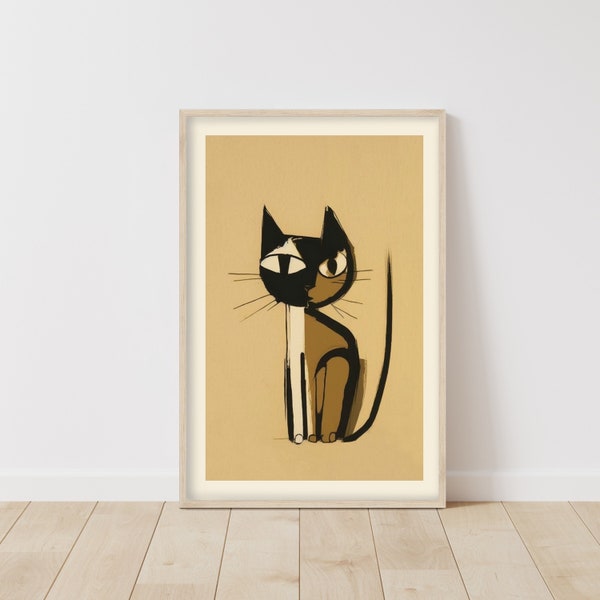 Cat Poster - Etsy UK