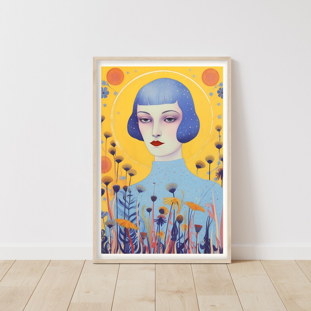 Vintage Women Print Boho Woman Poster Minimal Woman Poster - Etsy