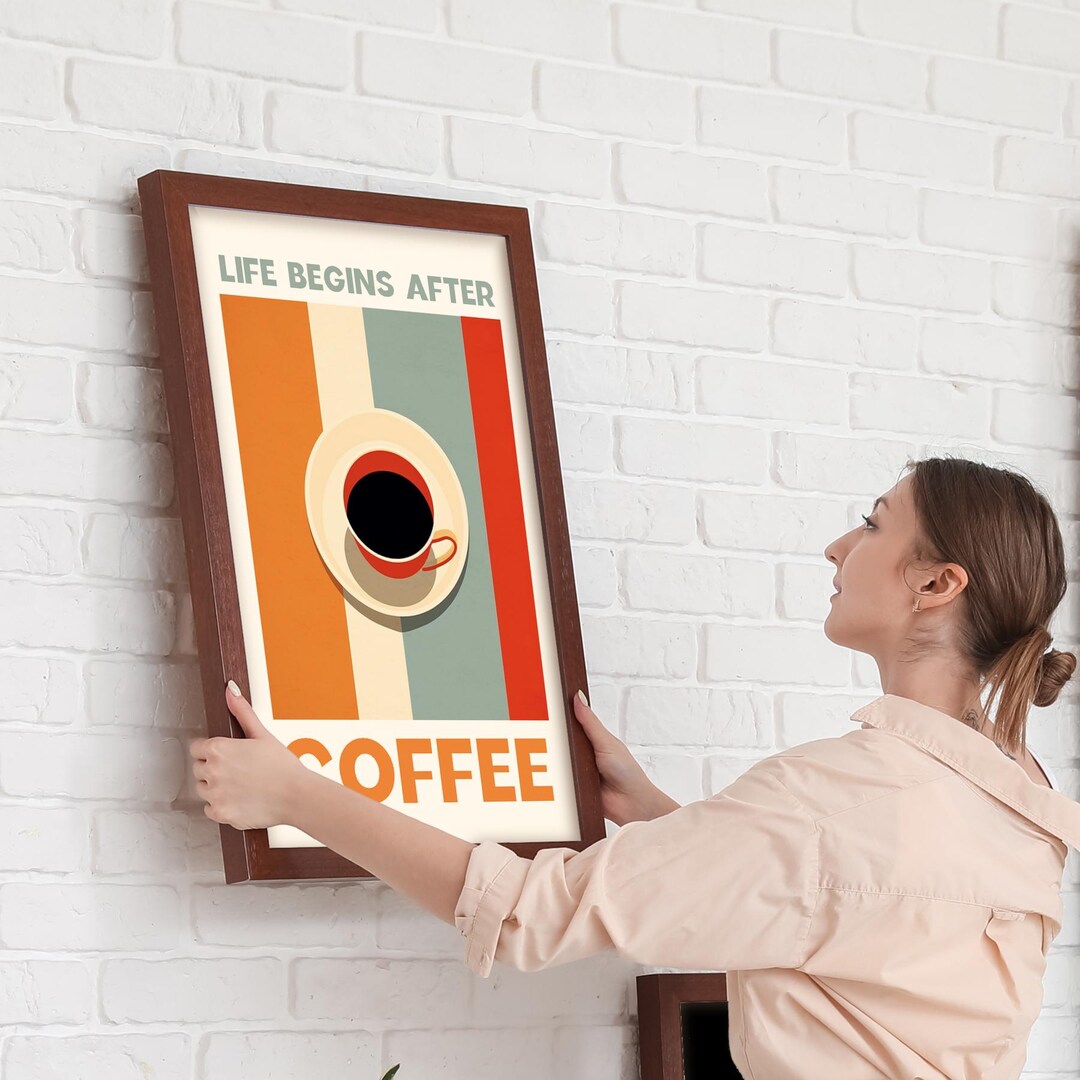 Funny Coffee Print • Cup of Coffee Poster • Boho Coffee Poster • Coffee ...