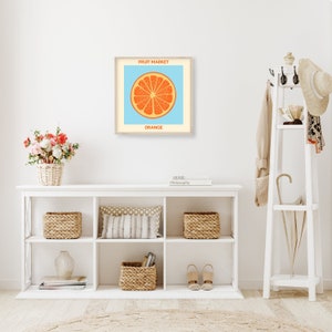 Orange Slice Poster • Fruit Market Print • Fruit Market Decor • Fruit ...