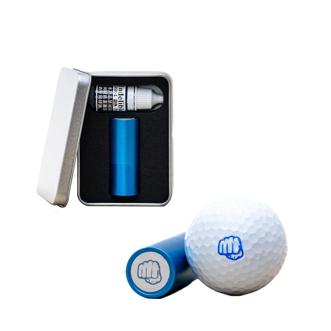 Blue Fist Bump Golf Ball Stamp - Etsy