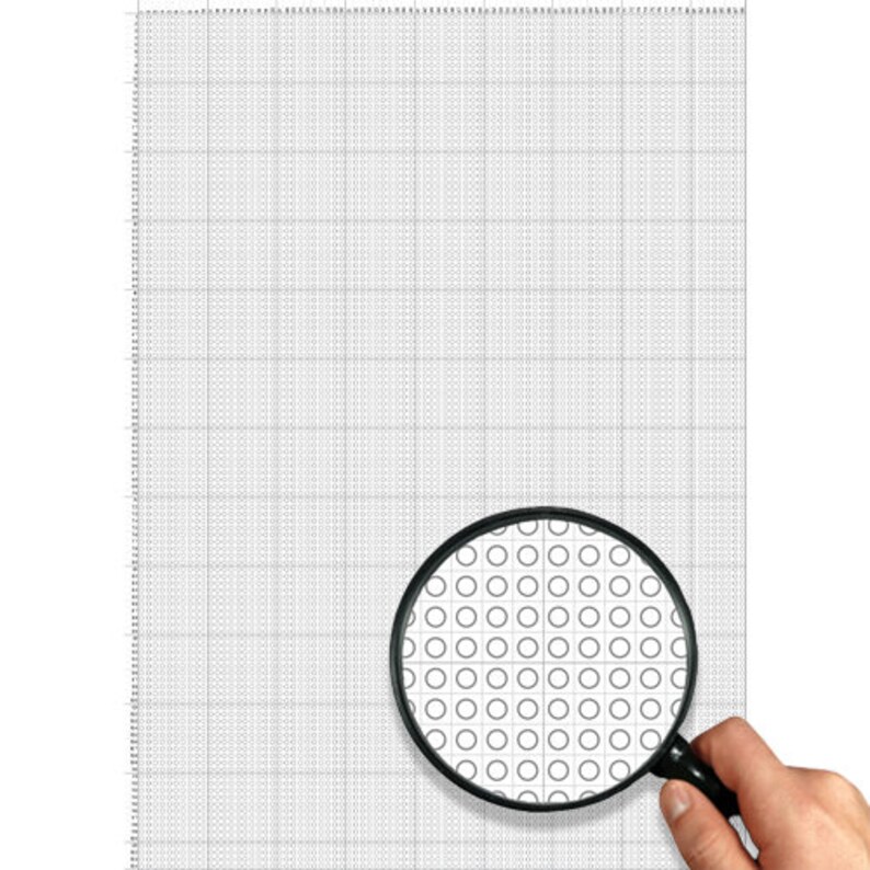 Blank Diamond Painting Template 25x35cm round Drills PDF Print-it ...