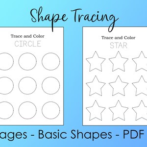 Learning Shapes, Shape Tracing, Basic Shapes Worksheet, Tracing Shapes ...