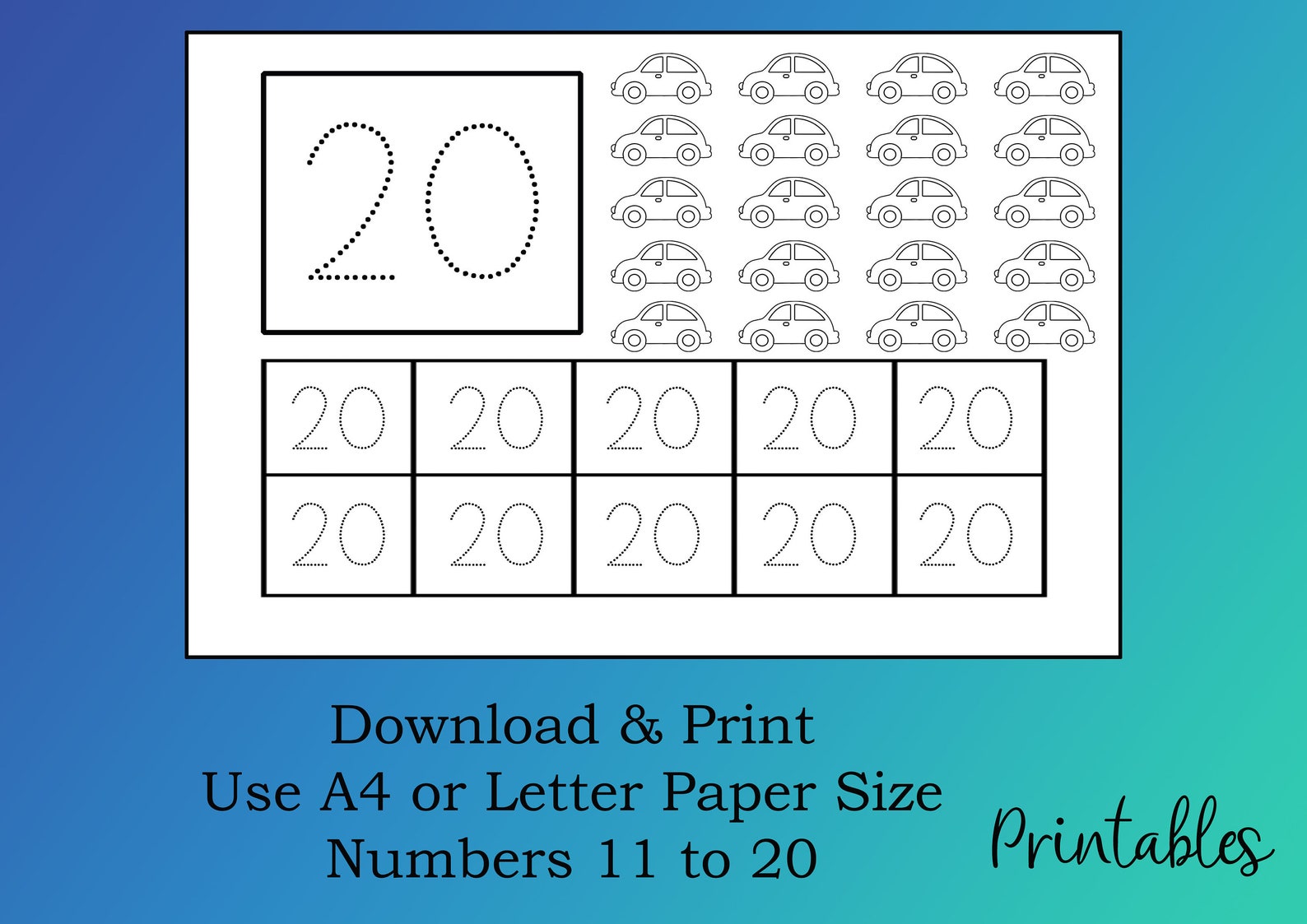 11 to 20, Number Worksheet, Number Tracing, Pre School Worksheets ...