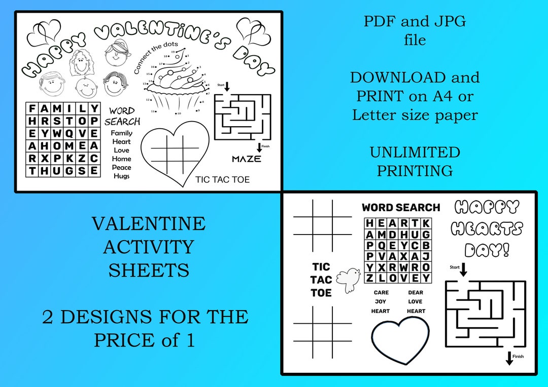 Valentines, Activity Sheet, Valentines Day, Valentines With the Kids ...