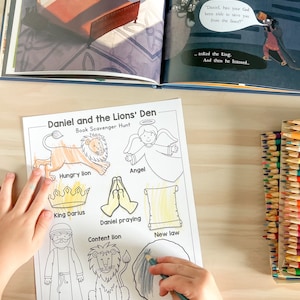 English AND Spanish Daniel and the Lions' Den Activity Bundle for Kids ...