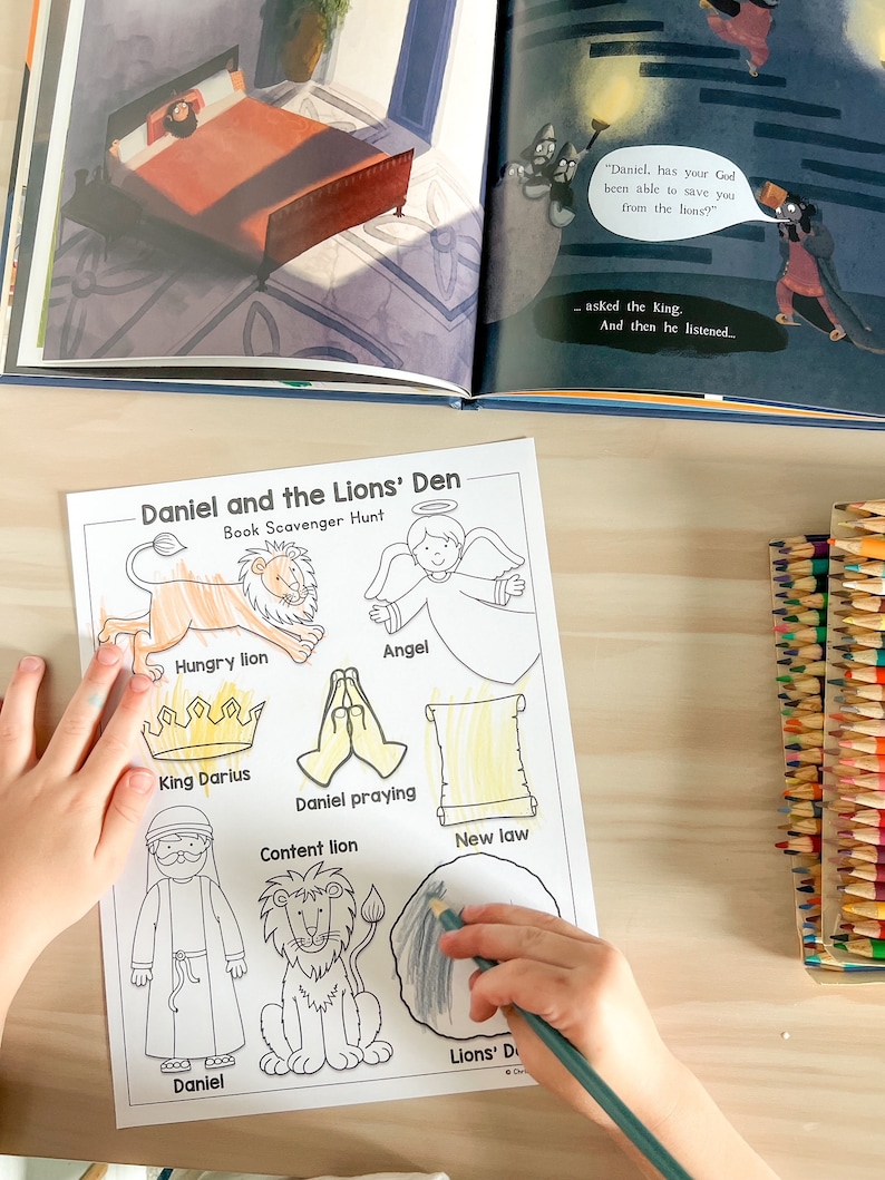 English AND Spanish Daniel and the Lions' Den Activity Bundle for Kids ...