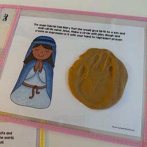 Birth of Jesus - Christmas Story Play Dough Mats Bible Activity for ...