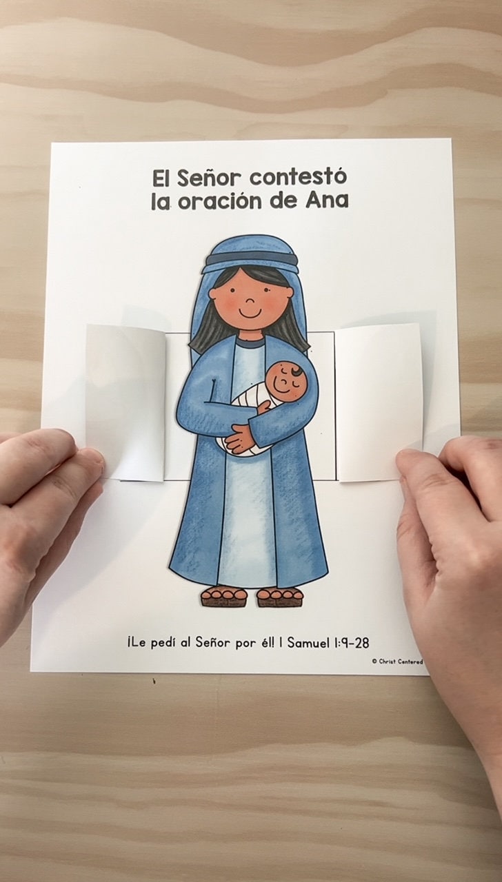 Hannah's Prayer Samuel Bible Story Craft Digital Download in English ...