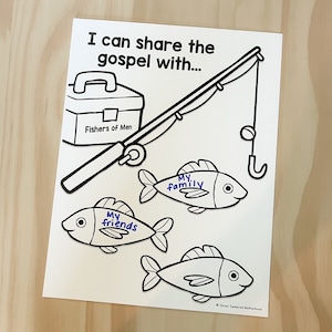 Fishers of Men Coloring Pages & Memory Verse Activity NIV ESV KJV - Etsy
