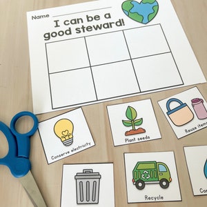 Faith-based Earth Day Booklet & Cut and Paste Activity for Church and ...