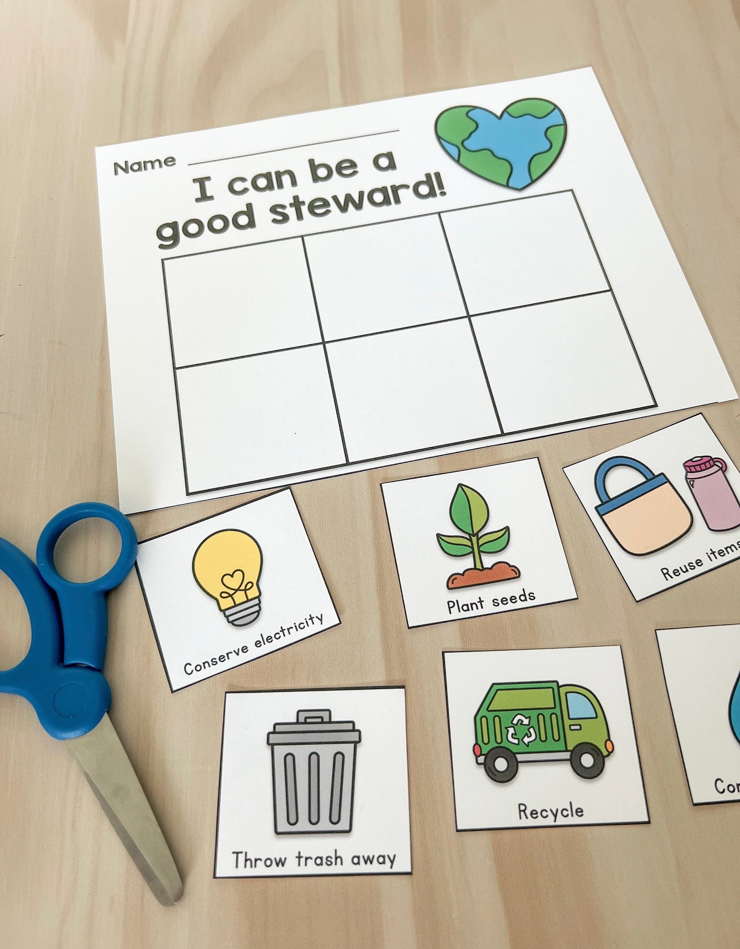 Faith-based Earth Day Booklet & Cut and Paste Activity for Church and ...
